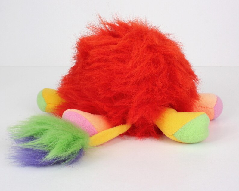Red Popples Puffling, Small Size Puffling Popple Vintage Plush Toy ...