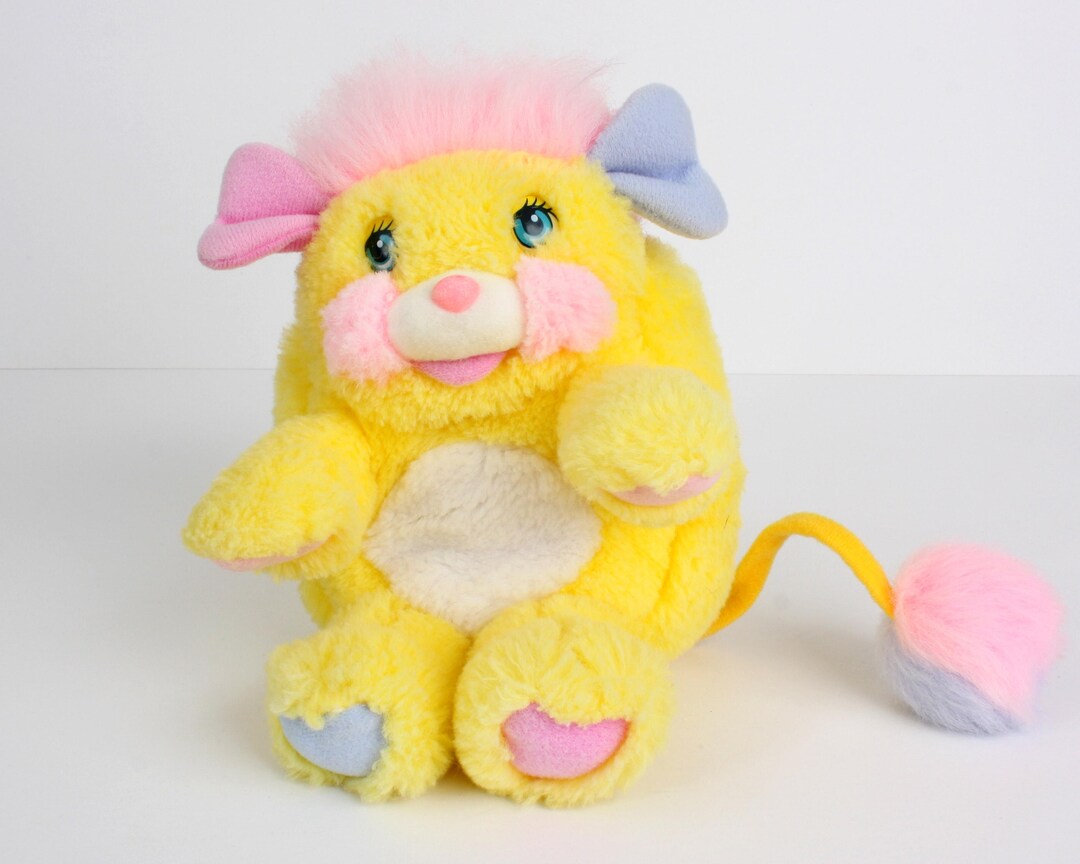 Popples Potato Chip, 8 Popple, Small Size Vintage Yellow Plush Toy ...