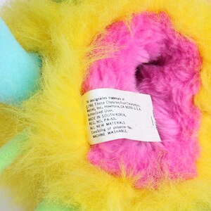 Yellow Popples Puffling, Small Size Puffling Popple Vintage Plush Toy ...