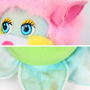 Flower Popples, Periwinkle Popple, Vintage Blue Pink Plush Toy ...