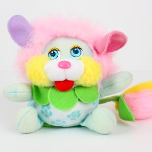 Flower Popples, Periwinkle Popple, Vintage Blue Pink Plush Toy ...