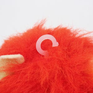 Red Popples Puffling, Small Size Puffling Popple Vintage Plush Toy ...