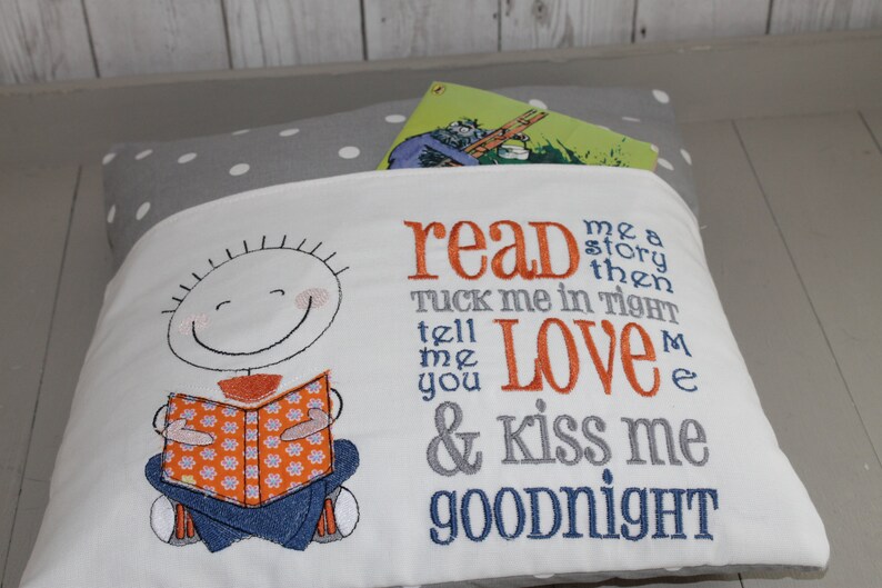 Book Cushion-children's Reading Pillowpersonalised - Etsy