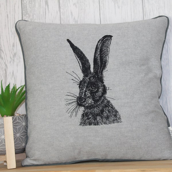 Hare Cushion - Etsy UK