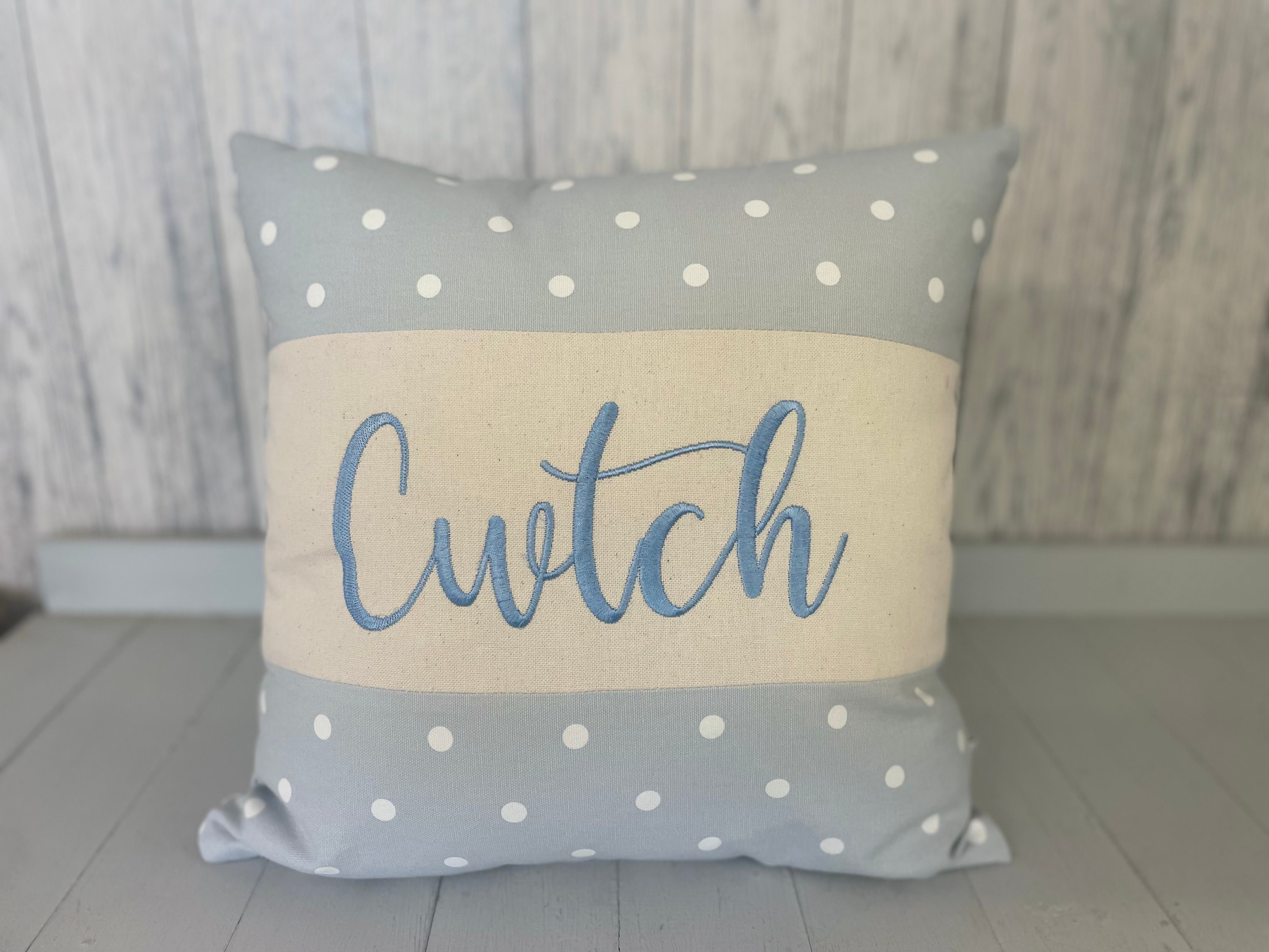 Cwtch Cushion16 Dotty Cushion Welsh Cwtch Pillowcuddle - Etsy UK