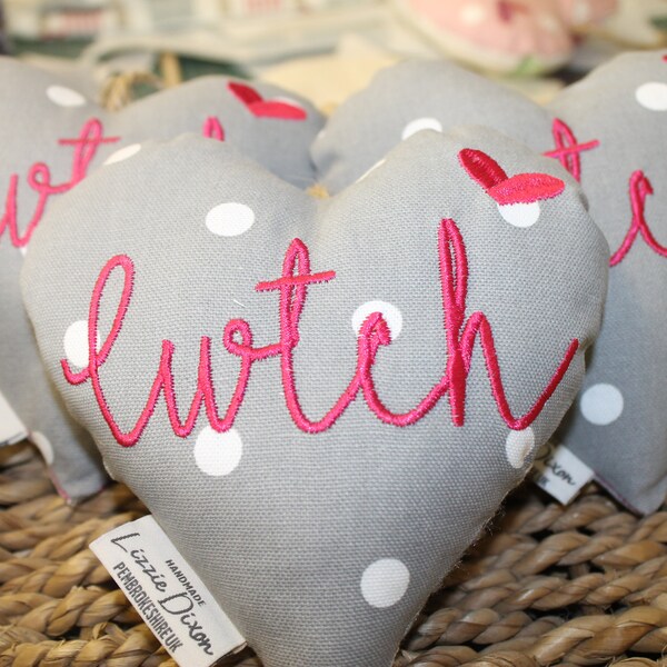 Fabric Hanging Heart - Etsy UK
