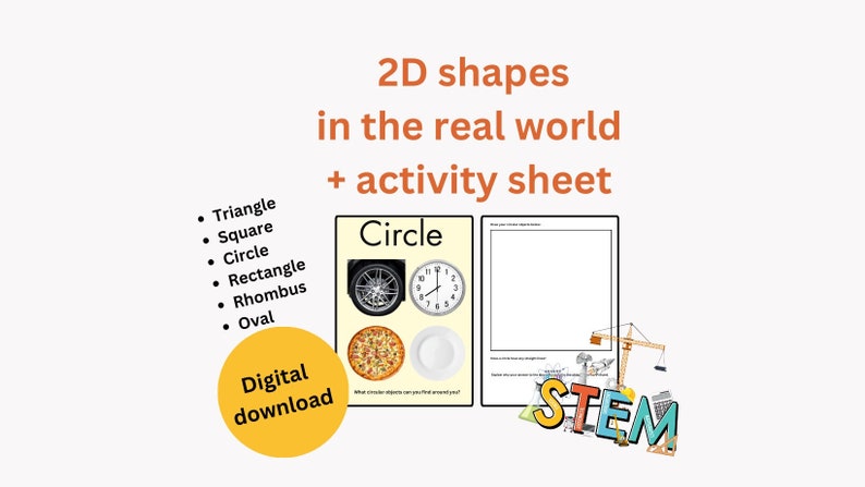 Investigate and Explore 2D Shapes (real World Images). Square, Circle ...