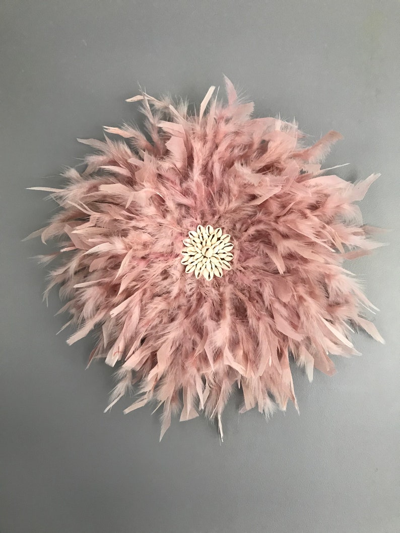 Jujuhat / juju hat handmade in natural feathers 38 cm in | Etsy