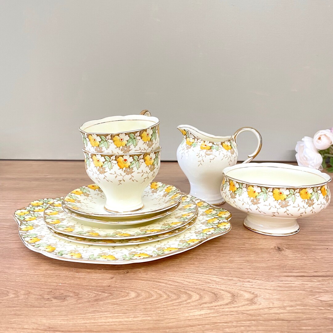 Vintage 'afternoon Tea Set' 1940's English Bone - Etsy