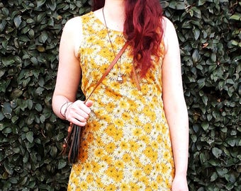 Yellow daisy dress | Etsy