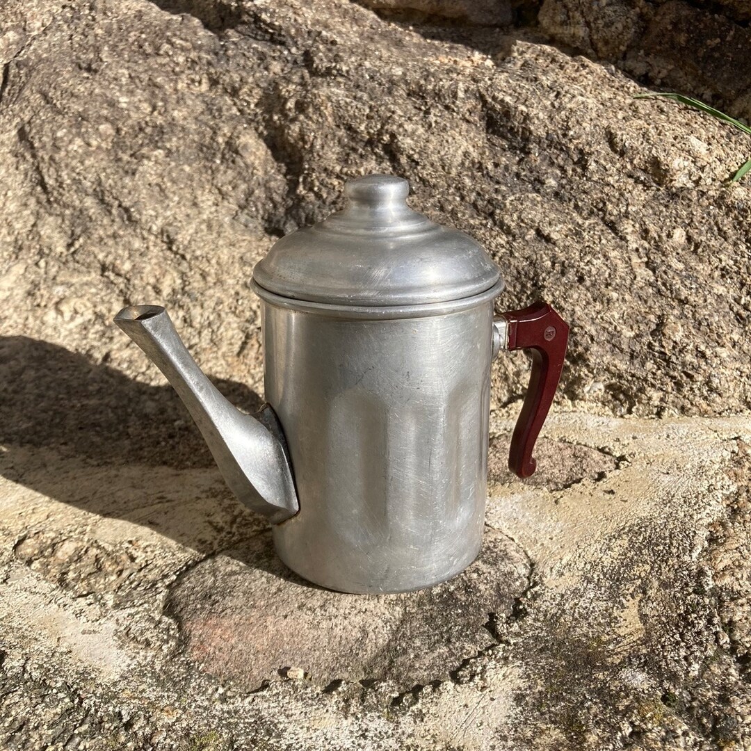 French Aluminium Teapot Vintage Metal Tea-pot Tea Pot - Etsy