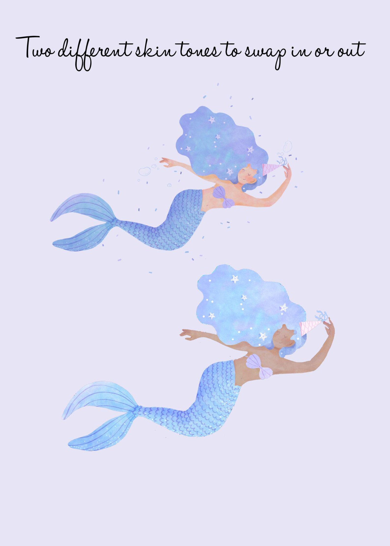 Mermaid Bowling Party Template Bundle – Invite, Thank You Card ...