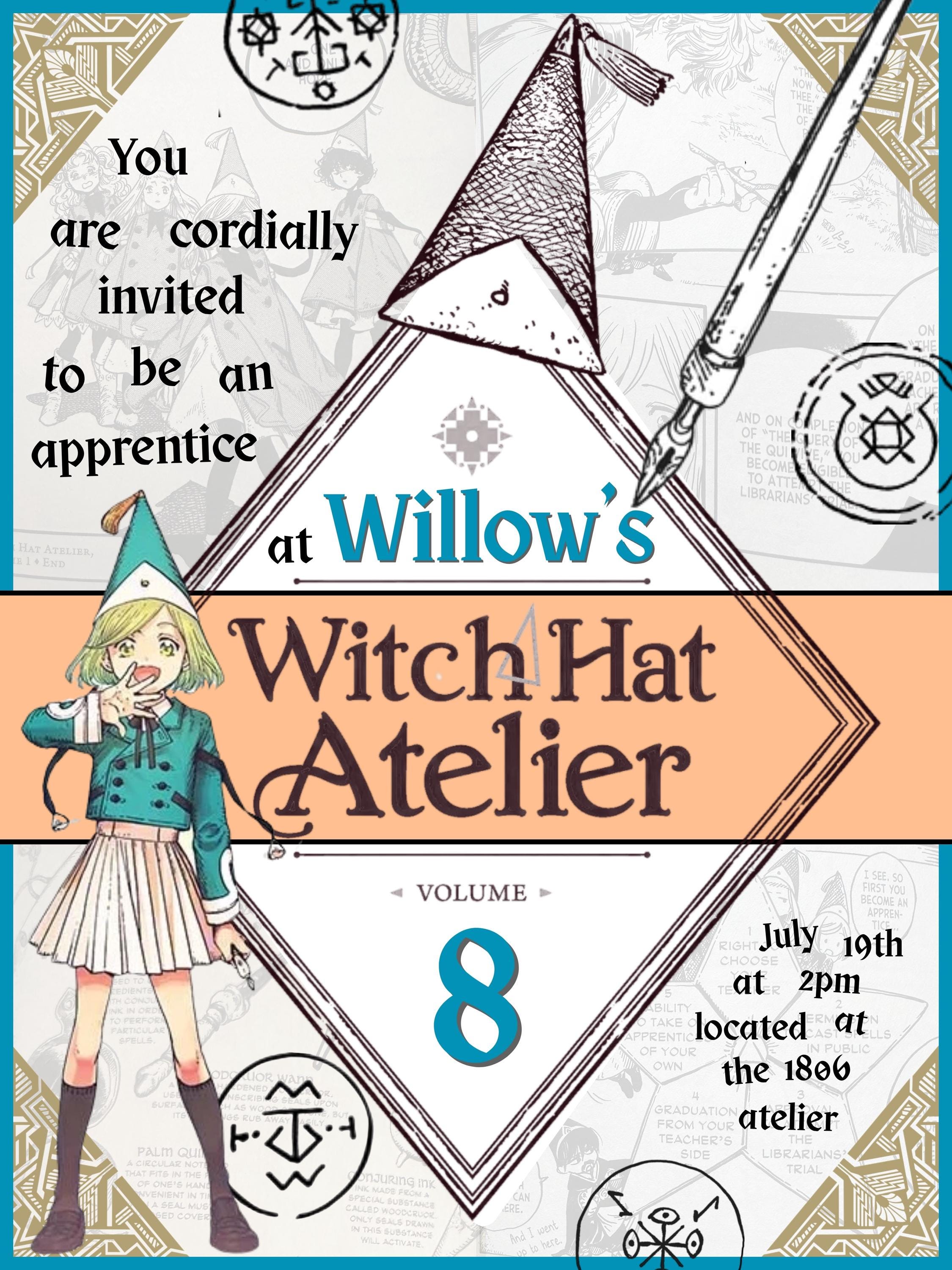 Witch Hat Atelier Party Invitation | Manga Birthday Invite | Fantasy ...
