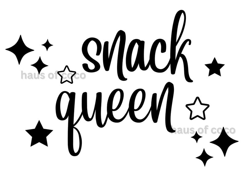 Snack Queen Digital Download for Cricut and Crafts - Etsy