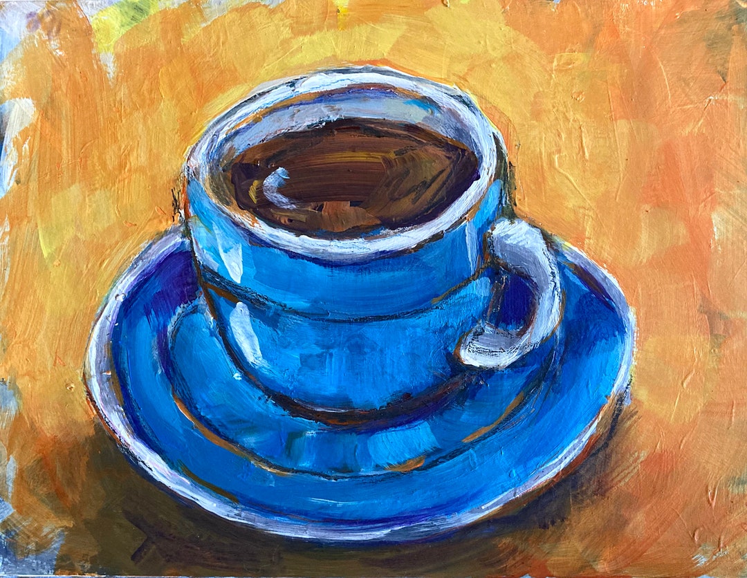 Modern Still Life Painting: Morning Coffee - Etsy