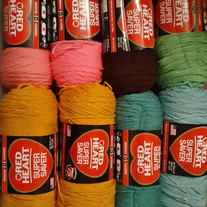 Red & Gold Yarn - Etsy