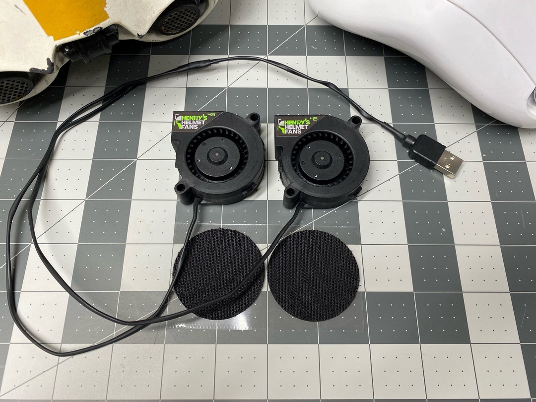 Basic Dual Fans Kit for Mounting in a Helmet / Mask for Trooping ...