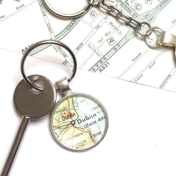 Ireland Map Keyring - Etsy