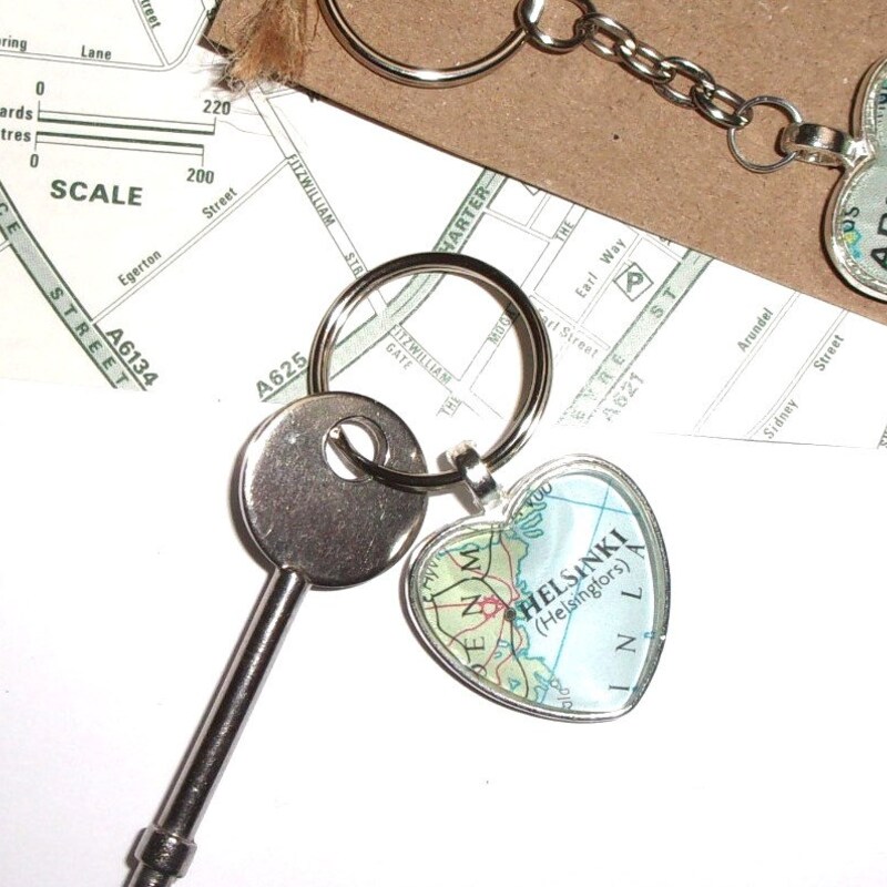 Heart Shaped Map - Etsy