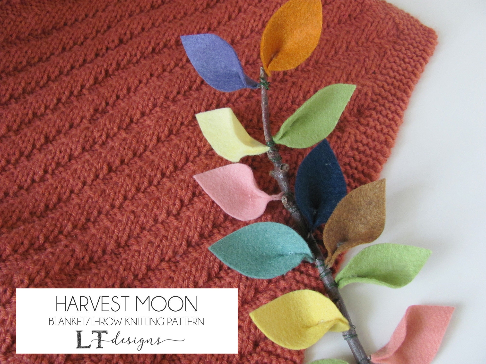 Harvest Moon Blanket KNITTING Pattern/texture Knit/throw/ - Etsy