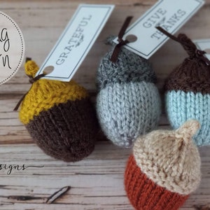 Little Acorn - Knitting Pattern, Knit in the Round, DK Yarn, PDF File ...