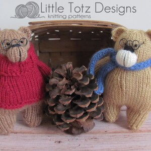 Little Buddy Bear Pattern, Soft Knit Toy, Tutorial, Knitting Pattern ...