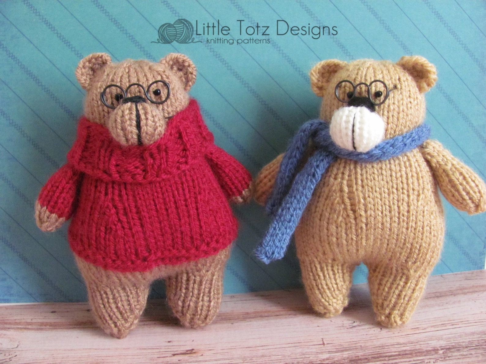 Little Buddy Bear Pattern Soft Knit Toy Tutorial Knitting - Etsy