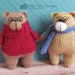 Little Buddy Bear Pattern, Soft Knit Toy, Tutorial, Knitting Pattern ...