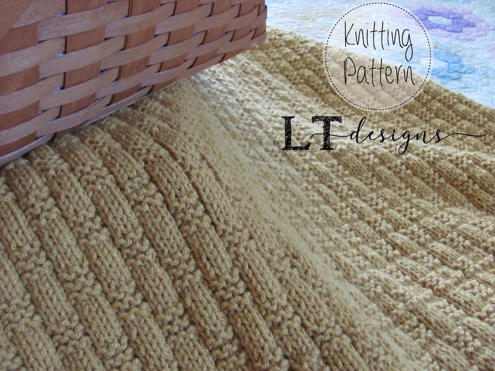 Blanket KNITTING Pattern/basket Weave/throw/ Worsted Weight - Etsy