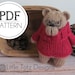Little Buddy Bear Pattern, Soft Knit Toy, Tutorial, Knitting Pattern ...