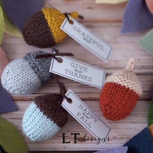 Little Acorn - Knitting Pattern, Knit in the Round, DK Yarn, PDF File ...