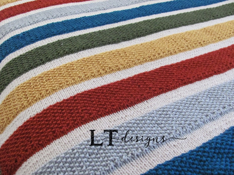 Callie's Blanket/throw KNITTING PATTERN/ Worsted Weight Yarn/ Easy to ...