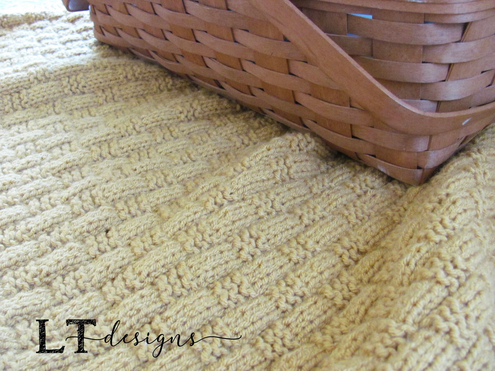 Blanket KNITTING Pattern/basket Weave/throw/ Worsted Weight - Etsy