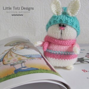 Knit Armigurumi Bunny Pattern, Soft Knit Toy, Tutorial, Knitting ...