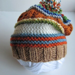The Stash Buster Slouchy Hat - Knitting Pattern - 3 Sizes - Pdf ...