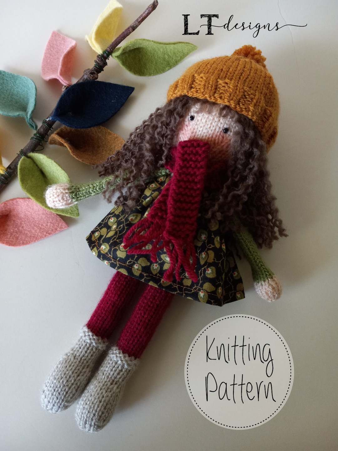 Autumn Doll Knitting Pattern: Knit Toy Tutorial (PDF Download) - Etsy