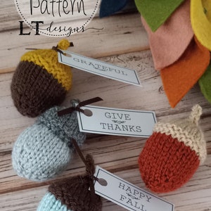 Little Acorn - Knitting Pattern, Knit in the Round, DK Yarn, PDF File ...