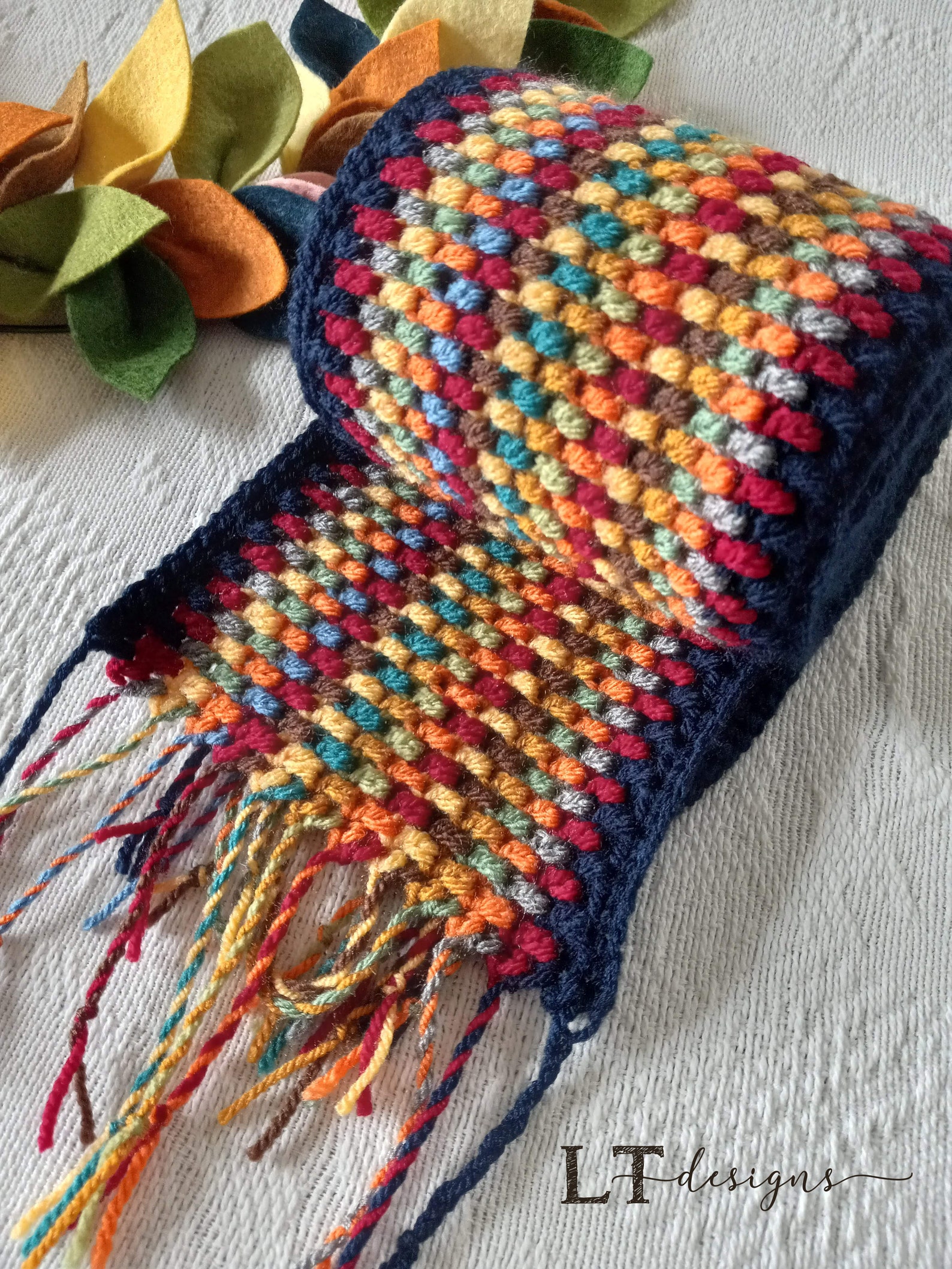 Mosaic Crochet Scarf Pattern: Easy DK Yarn Accessory (PDF Pattern) - Etsy