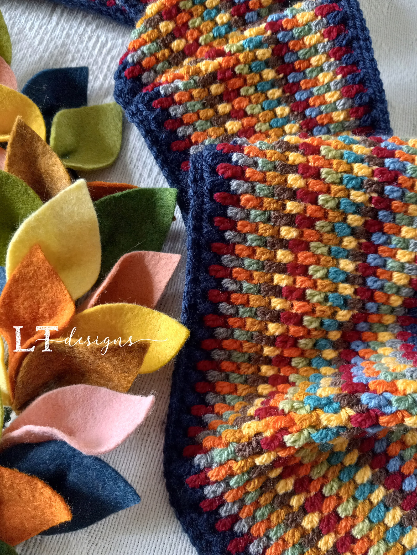 Mosaic Crochet Scarf Pattern: Easy DK Yarn Accessory (PDF Pattern) - Etsy