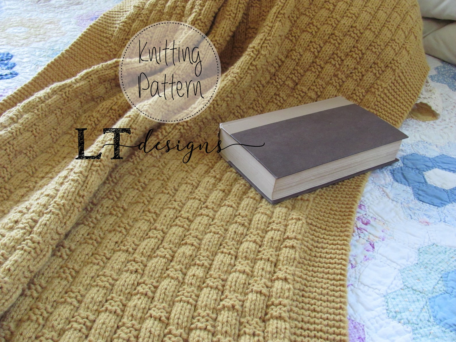 Blanket KNITTING Pattern/basket Weave/throw/ Worsted Weight - Etsy