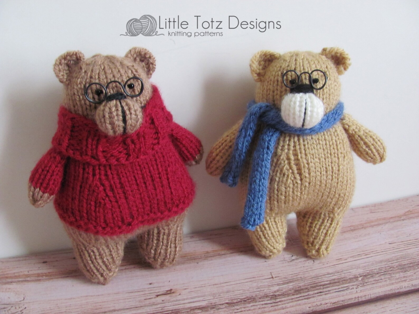 Little Buddy Bear Pattern Soft Knit Toy Tutorial Knitting - Etsy