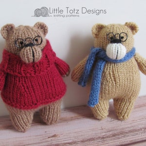 Little Buddy Bear Pattern, Soft Knit Toy, Tutorial, Knitting Pattern ...