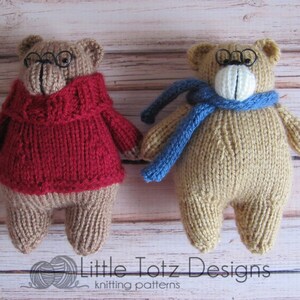 Little Buddy Bear Pattern, Soft Knit Toy, Tutorial, Knitting Pattern ...