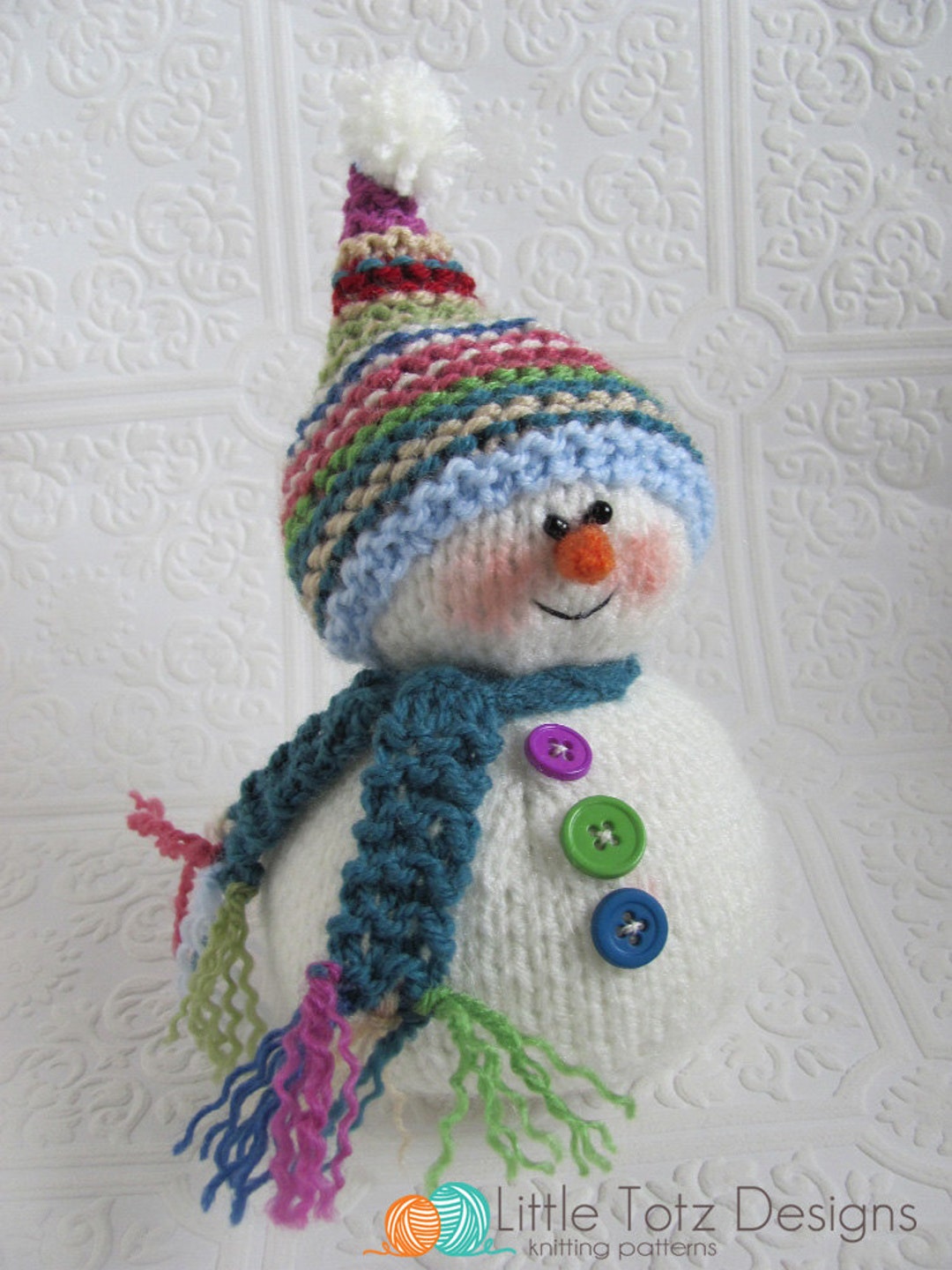 Snowman - Knitting Pattern - Etsy