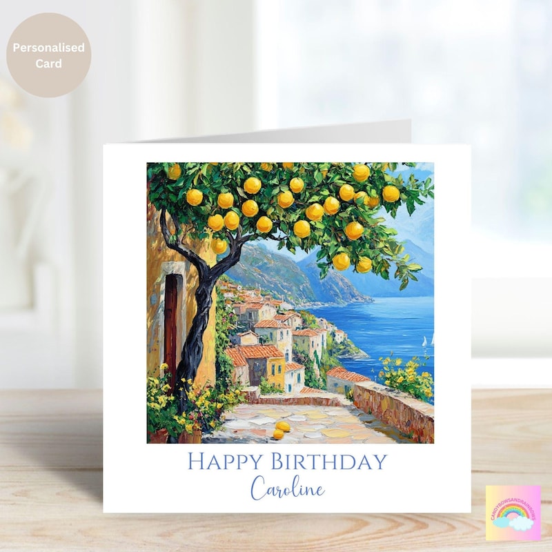 Personalised Cards Lemon - Etsy UK