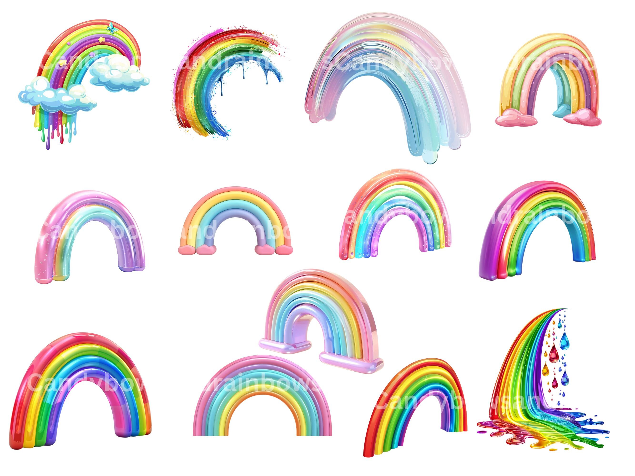 Colourful Rainbows Clipart - Rainbow PNG Clipart - for Commercial Use ...