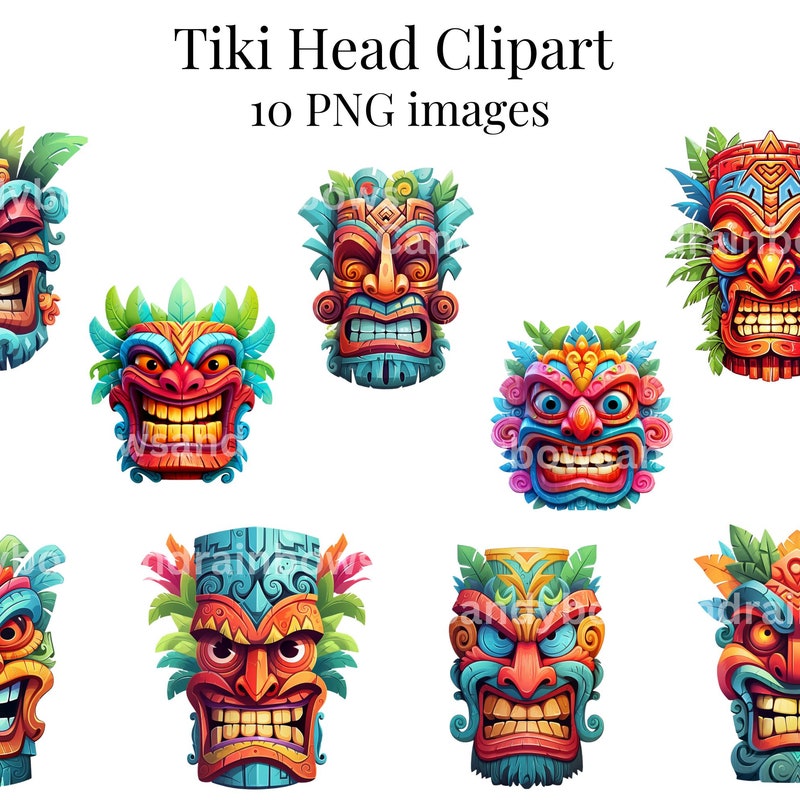 Tiki Head - Etsy