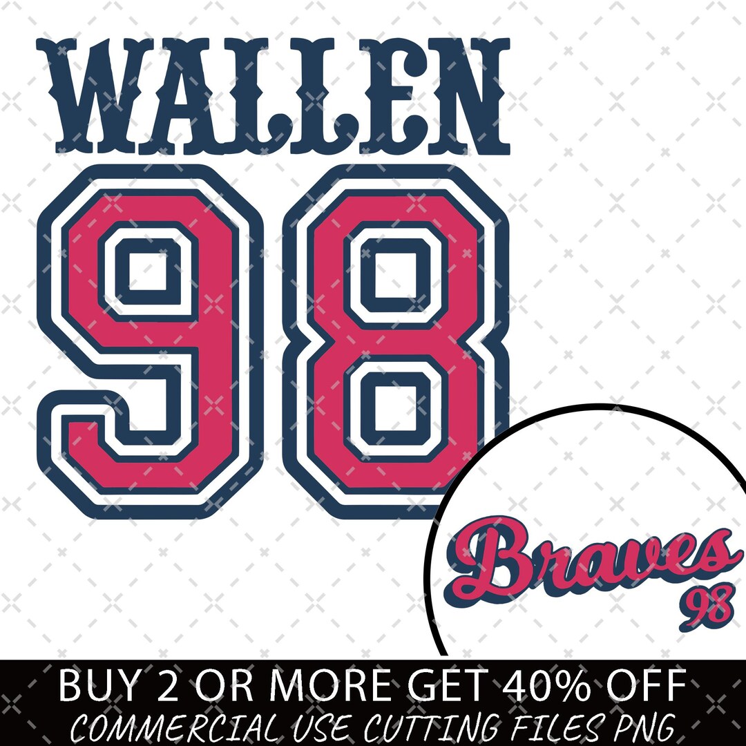 98 Braves Png, Wallen Png, Wallen 98 Braves Png, Wallen Country Music ...
