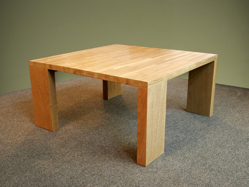 New Solid Oak Coffee Table Contemporary Design - Etsy UK