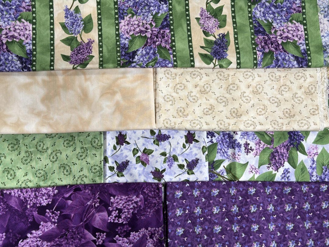 Heirloom Lilacs by Debbie Beaves / RJR - 2 3/8 Yds Total - Out of Print ...